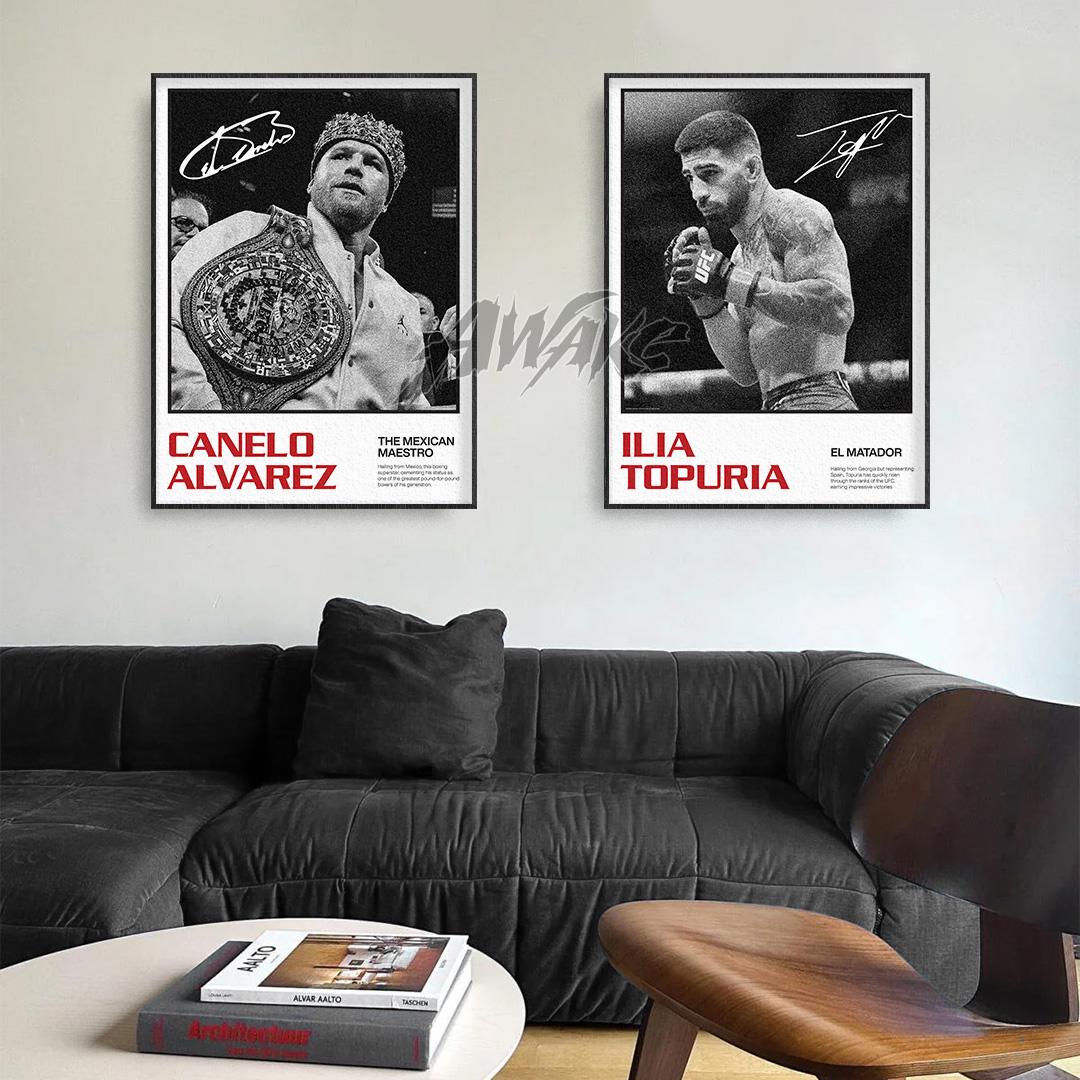 Canelo Alvarez Art Print, Boxing Art Print, Boxing Arts Wall Decor ...