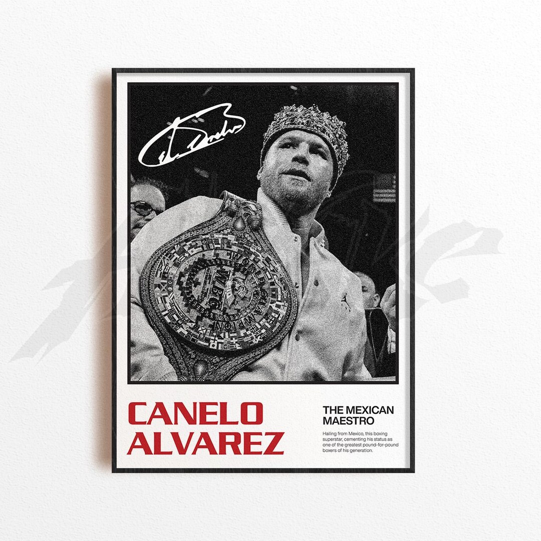Canelo Alvarez Art Print, Boxing Art Print, Boxing Arts Wall Decor ...
