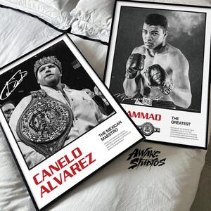 Canelo Alvarez Art Print, Boxing Art Print, Boxing Arts Wall Decor ...