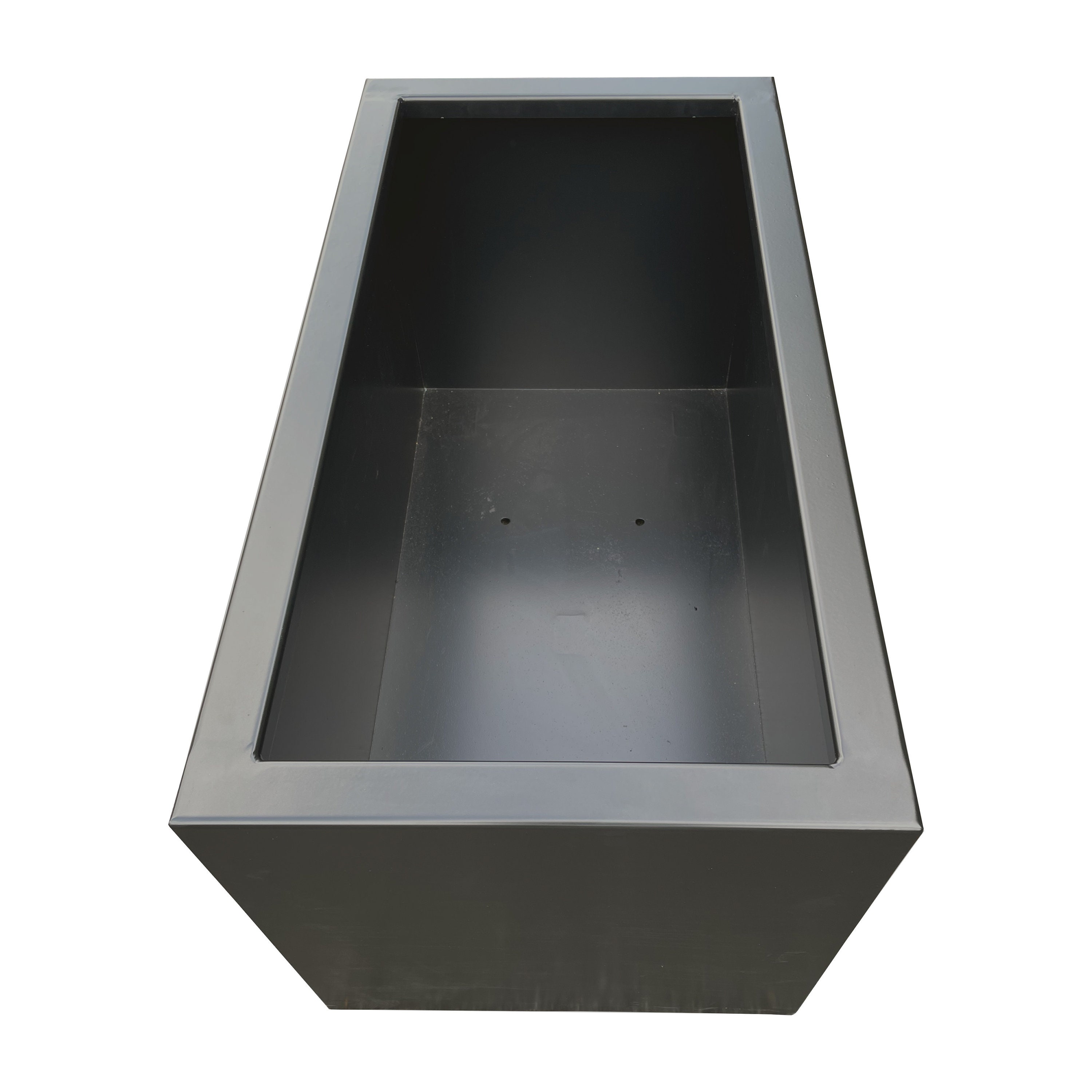 Extra Large Metal Mild Steel Garden Trough Planter: Anthracite, Black ...