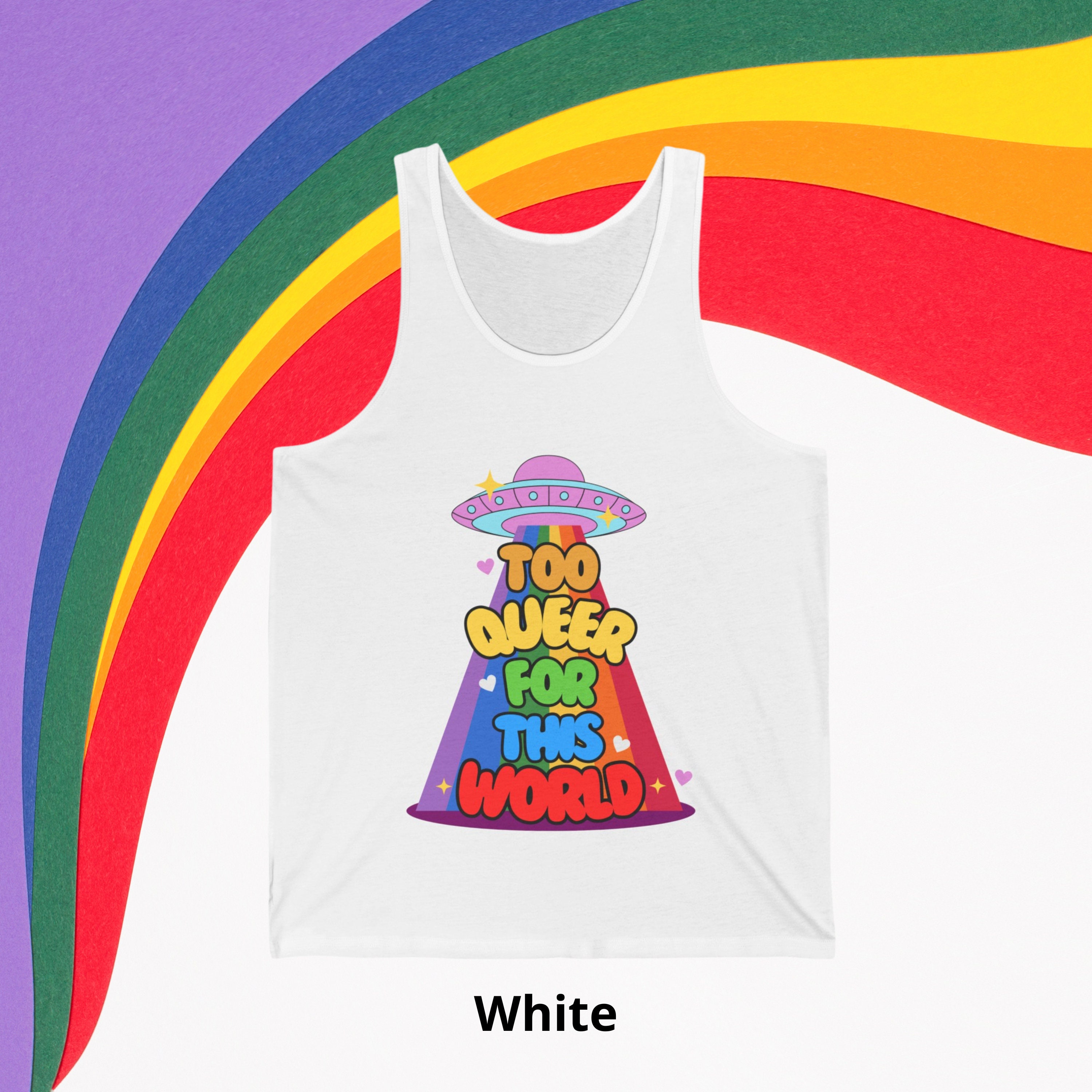 Pride Tank Queer Outfit Gay Apparel Lesbian Fashion LGBT Pride Month Gift for Bisexual Trans ...