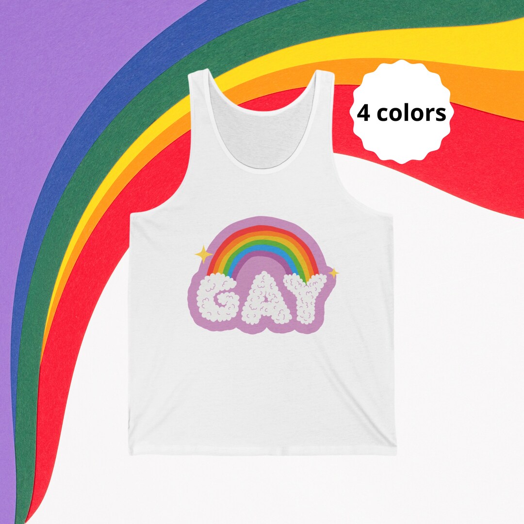 Gay Pride Top Tank Queer Outfit Gay Apparel LGBTQ Pride Month Gift for ...