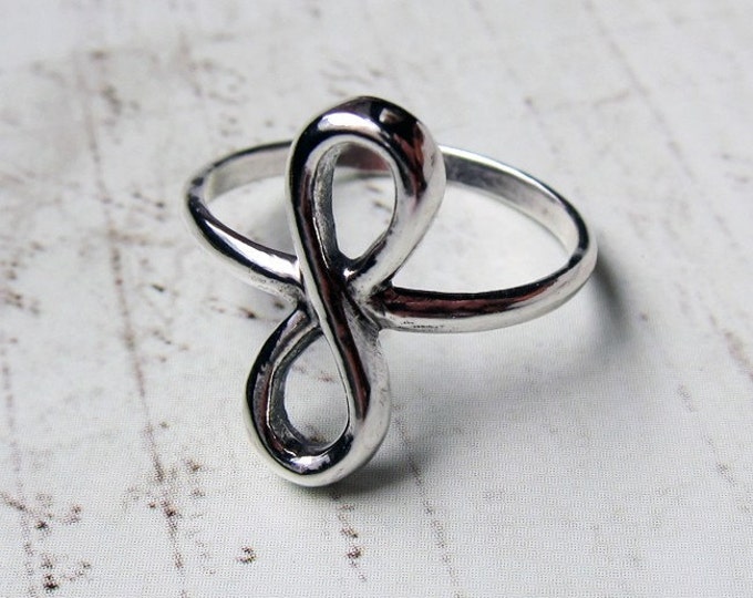 Infinity Ring Recycled Sterling Silver Simply Forever - Etsy