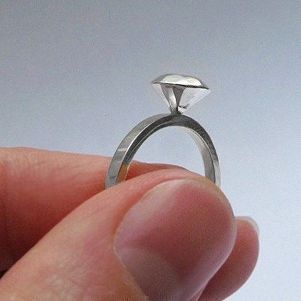 Non Diamond Engagement Ring - Etsy