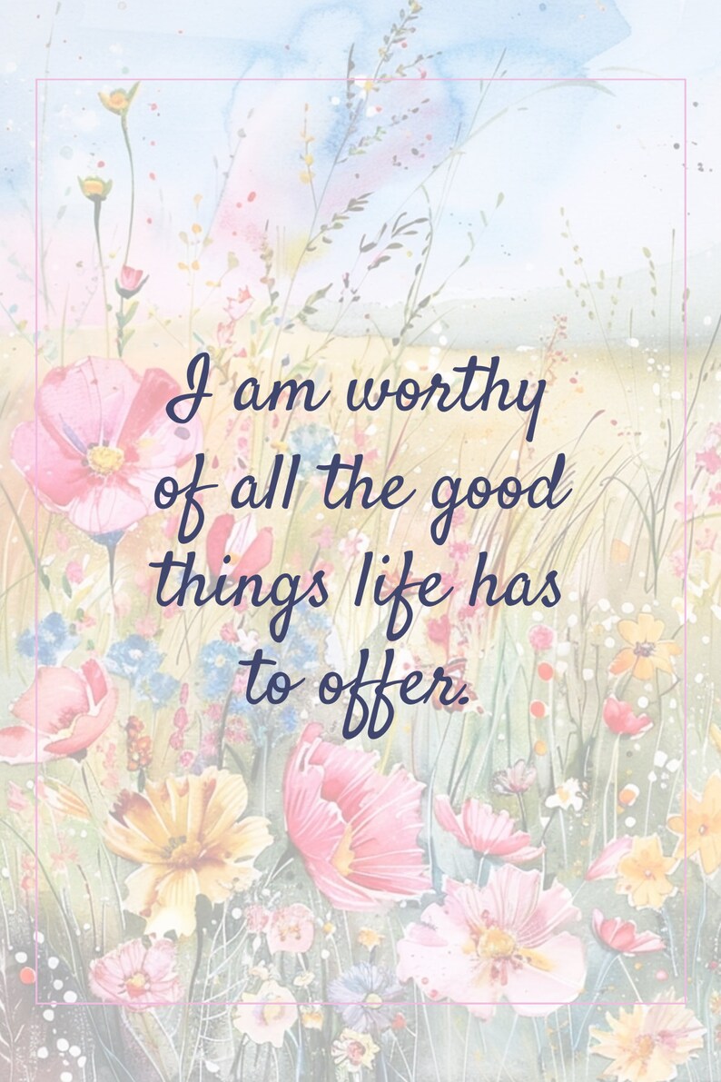 Printable Affirmation 30 Card Set Made to Order With Different ...
