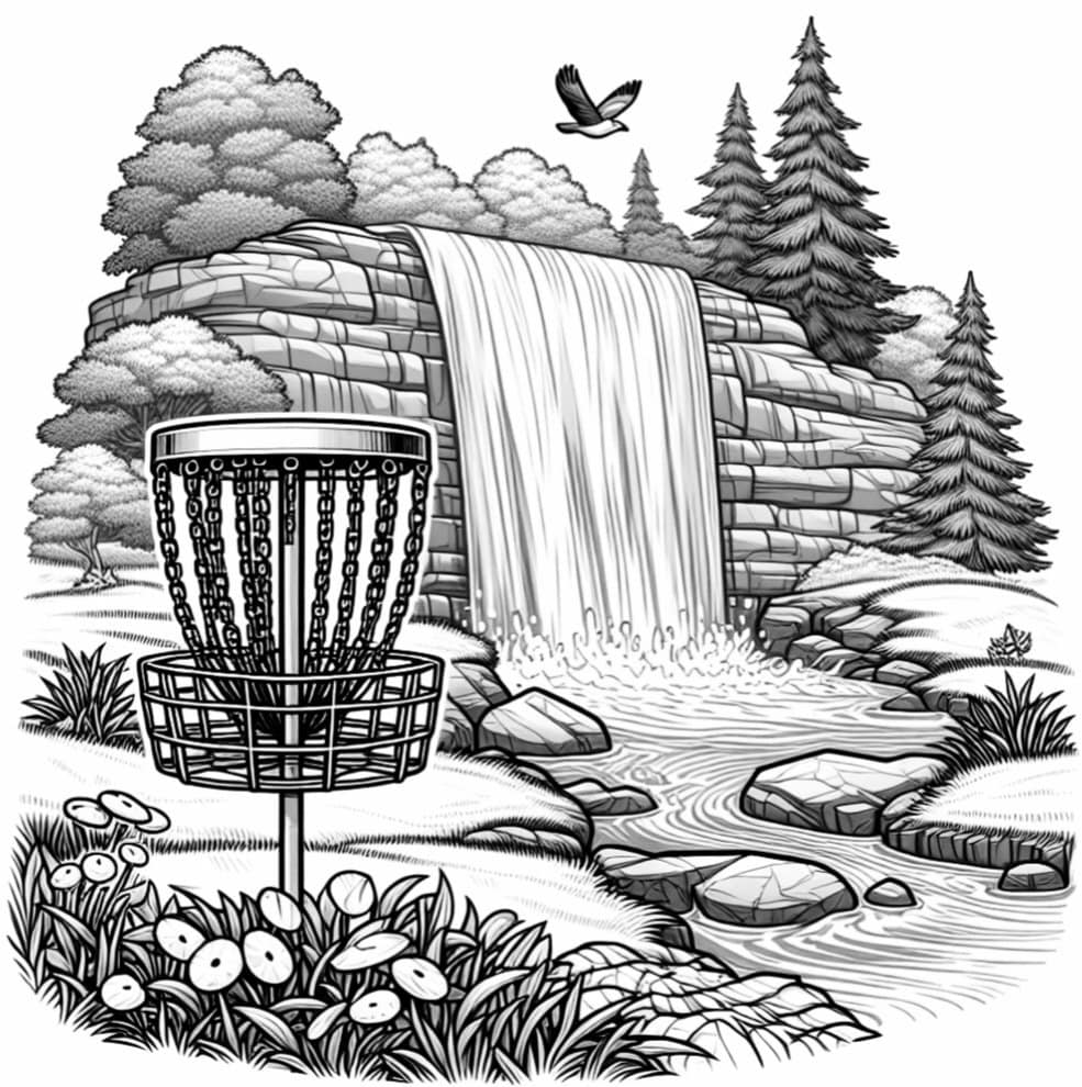 Color Your Game a Disc Golf Influenced Coloring Book 18 Holes to Color ...