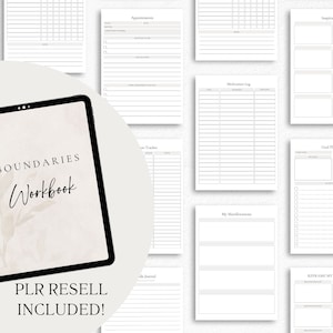 PLR Resell Therapy Worksheets Mental Health Resources Editable Canva ...