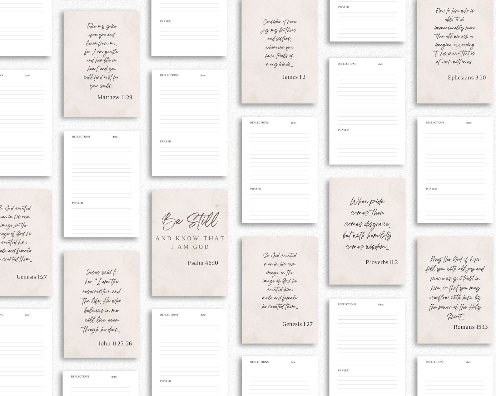 PLR Bible Verse Journal Printable Canva Editable PDF, Bible Study Guide ...