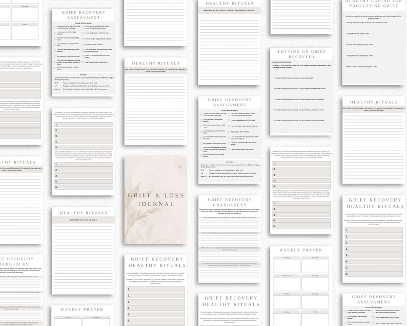 PLR Grief and Loss Journal, PLR Digital Products, Therapy Resources ...