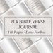 PLR Bible Verse Journal Printable Canva Editable PDF, Bible Study Guide ...