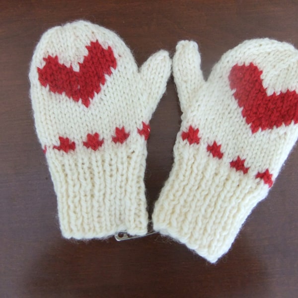 Red Mittens - Etsy