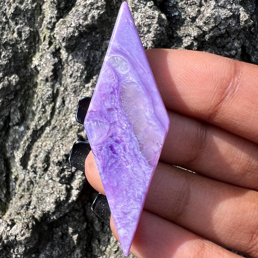 Top Grade Charoite Diamond - Third Eye Chakra - Etsy