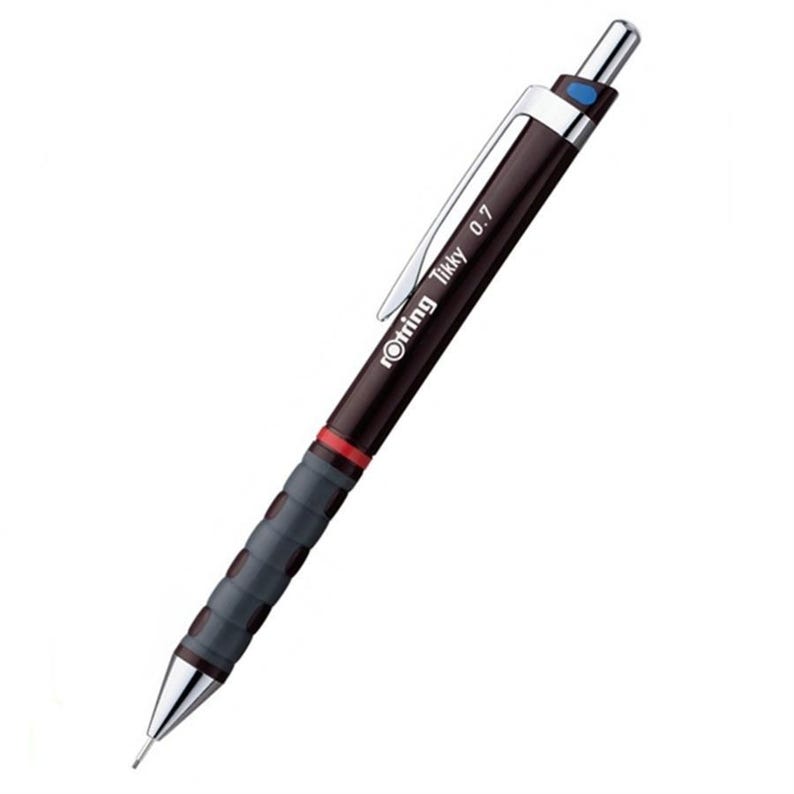 Vintage Rotring Tikky 0.7mm Mechanical Pencil, Burgundy Body, With Box ...