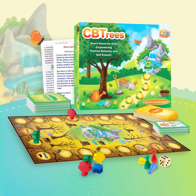 Therapy Kids Board Game, Nature-inspired Education, Coping Skills Gift ...