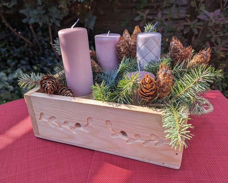 Wooden Advent Stand for Advent Decorations or Advent Wreath as an ...