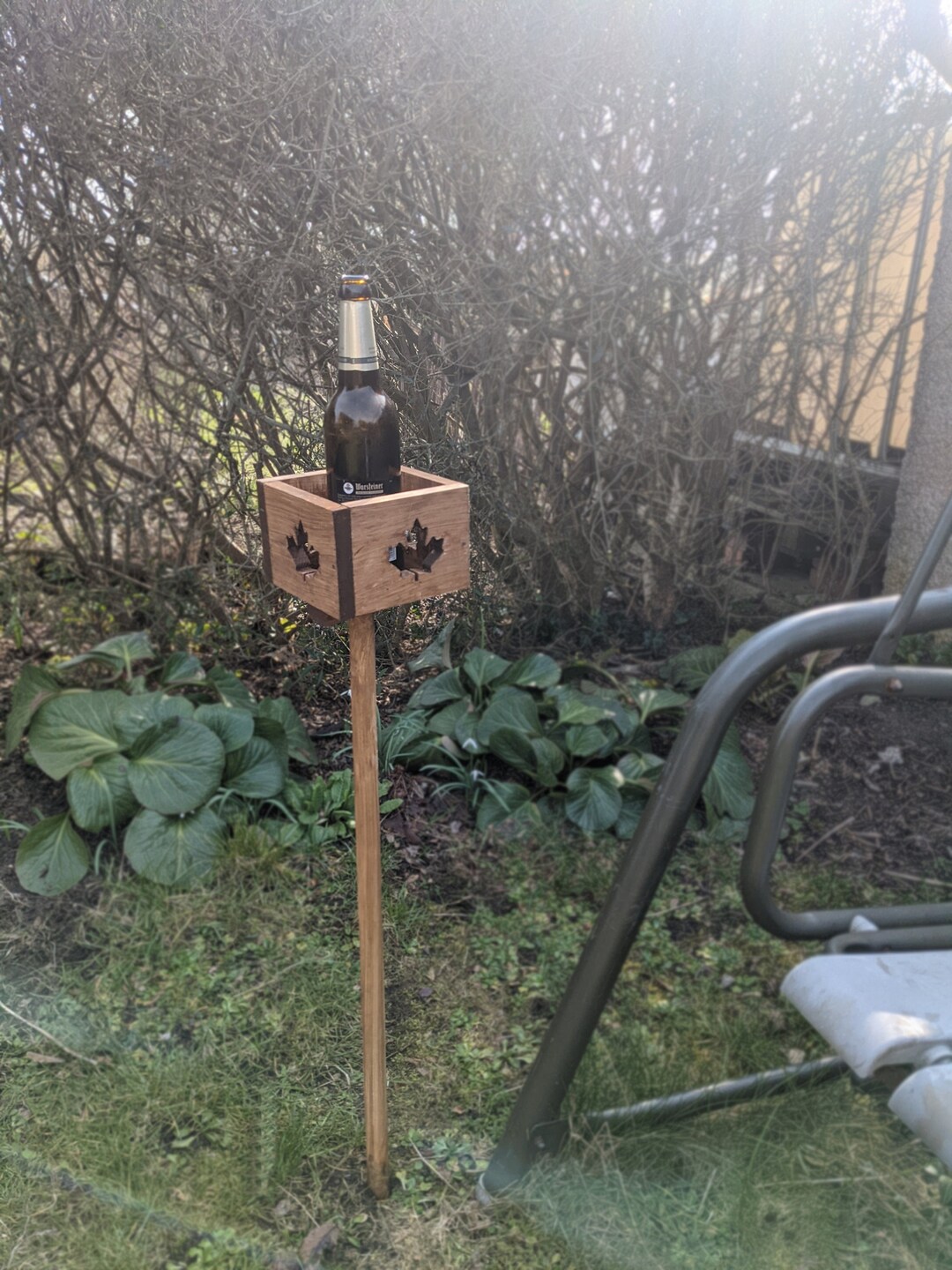 Garden Plug-in Table Garden Plug Wood 2x SET Plug-in Table as ...