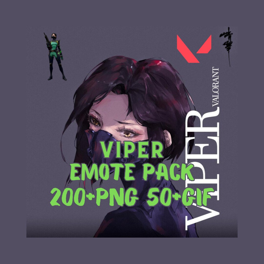 200 PNG 100 GIF Valorant Viper Pack Premium Stream Overlays Animated ...
