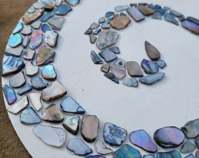 Handmade Seashell, Mother of Pearl Spiral Mosaic Mandala Wall Art - Etsy