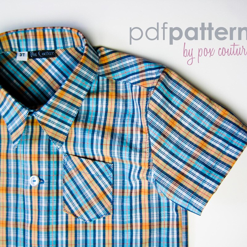 Boys Shirt Pattern - Etsy