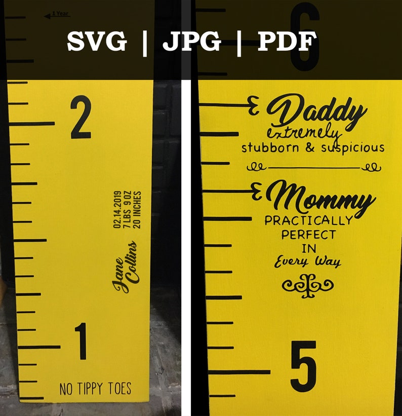 Growth chart ruler svg - sworldlily