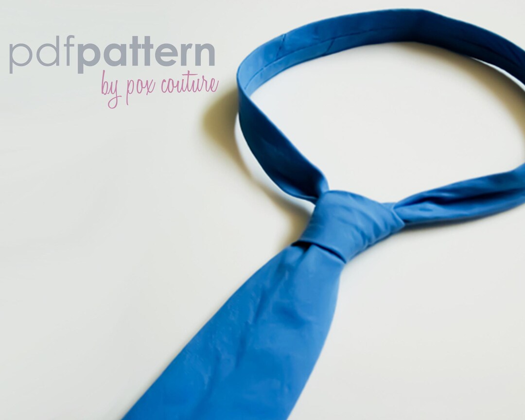 Skinny Necktie - PDF PATTERN and Instructions : Ages 3-8 - Etsy