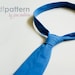 Skinny Necktie - PDF PATTERN and Instructions : Ages 3-8 - Etsy