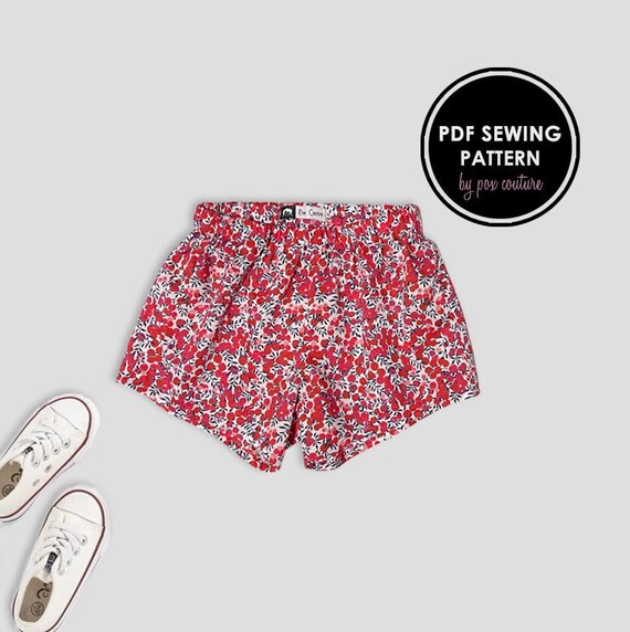 Summer Shorts PDF Sewing Pattern - Etsy