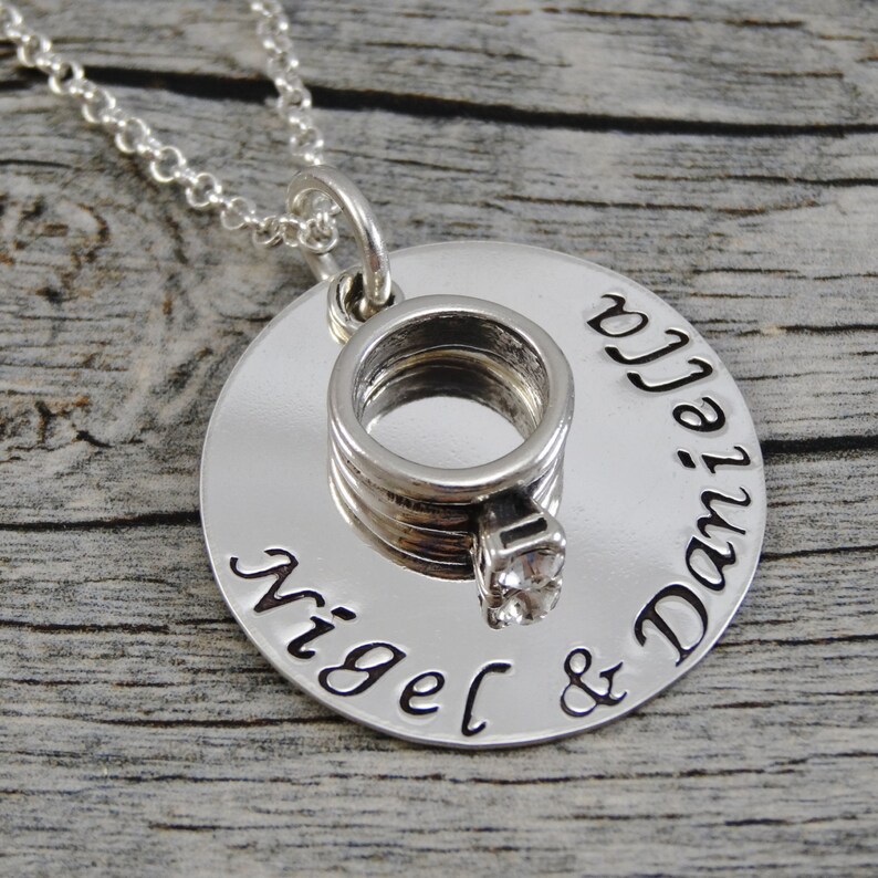 Hand Stamped Jewelry Personalized Jewelry Wedding Jewelry - Etsy