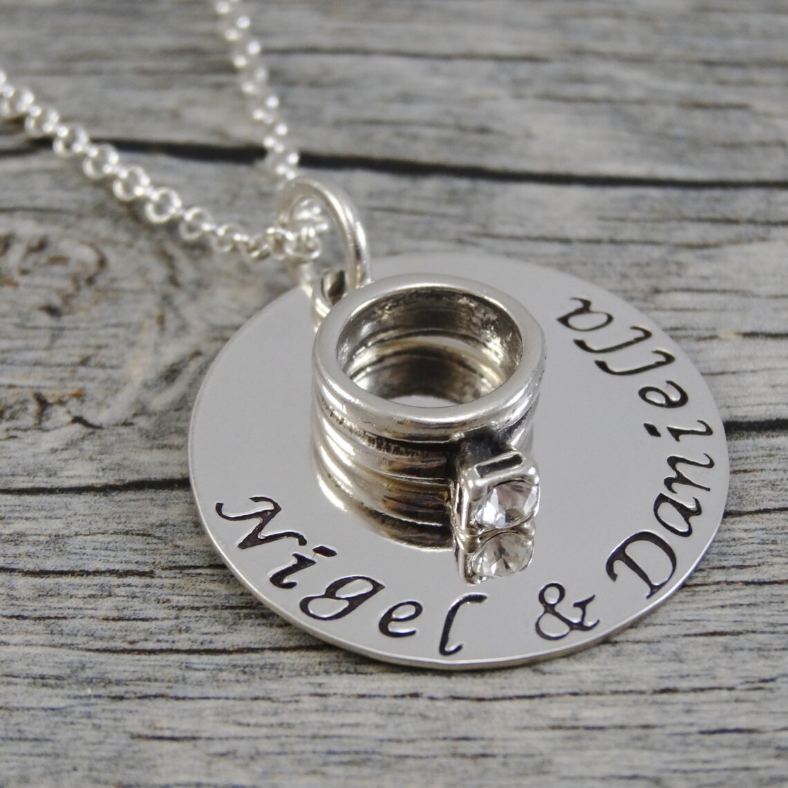 Hand Stamped Jewelry Personalized Jewelry Wedding Jewelry - Etsy