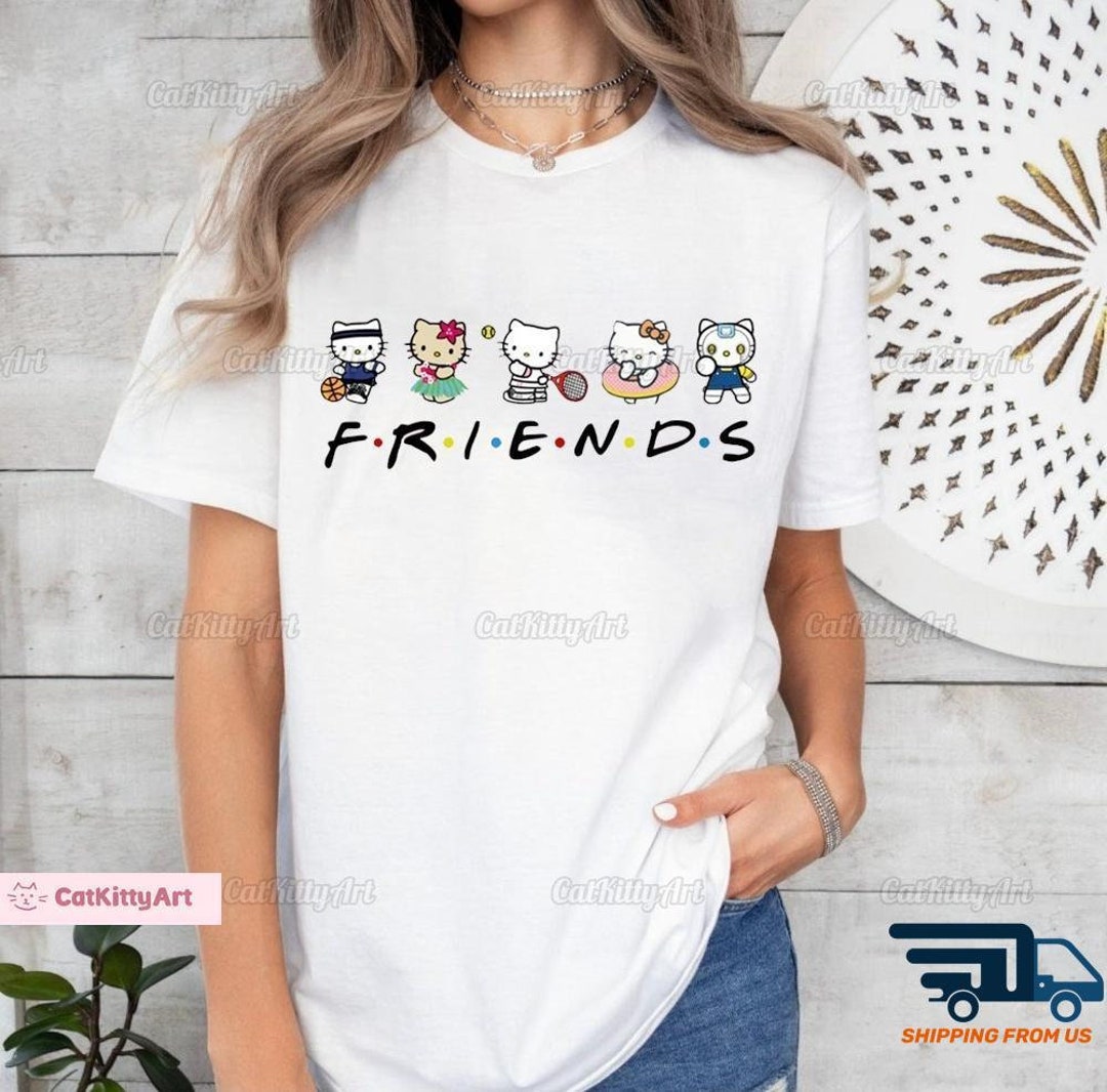 Hello Kitty Friends Shirt, Hello Kitty Group Tshirt, Friends Hello ...