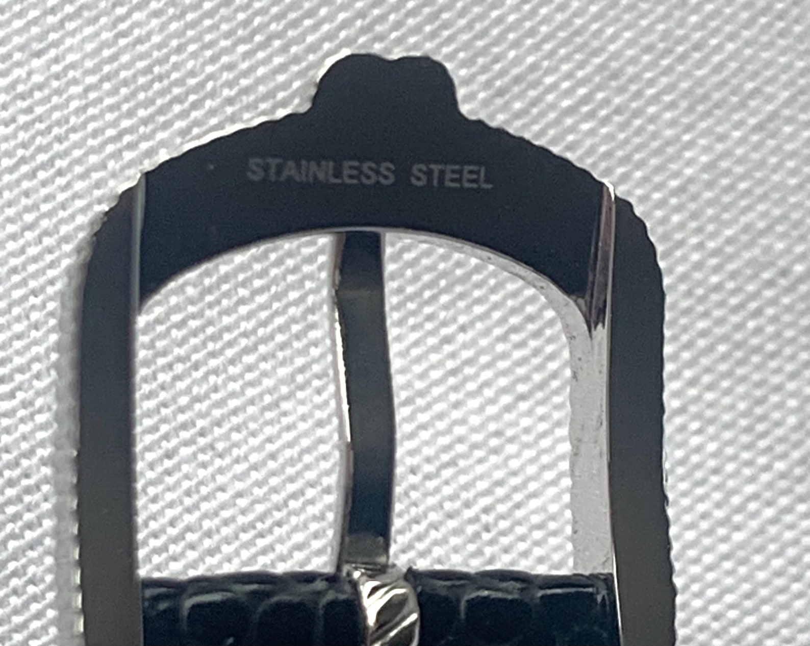 Judith Ripka Aries Zodiac Watch. Mother of Pearl Face. Black Leather ...