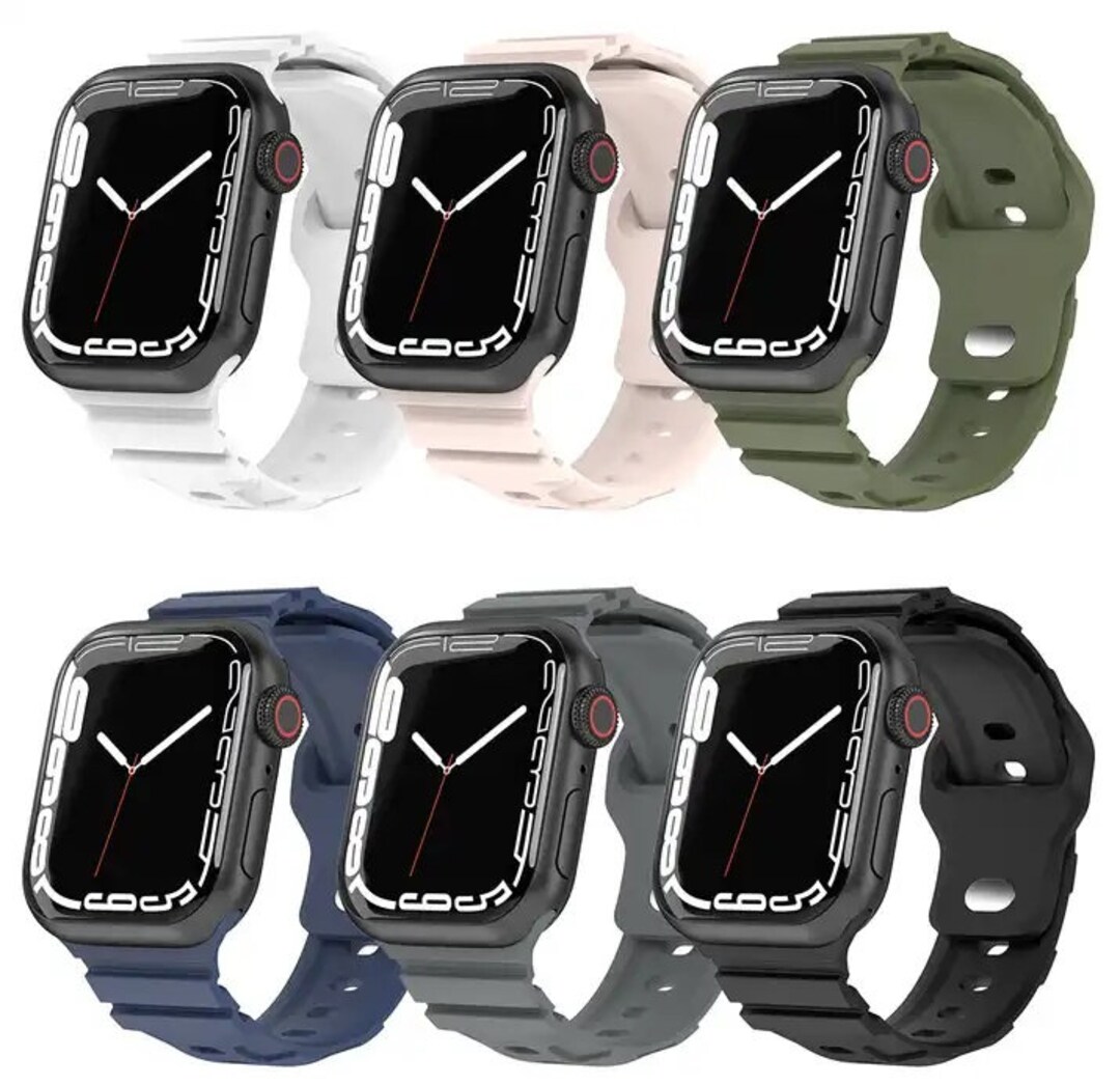Rugged Armour Watch Strap for Apple Watch Series 4/5/6/7/8/9/SE Ultra 1 ...