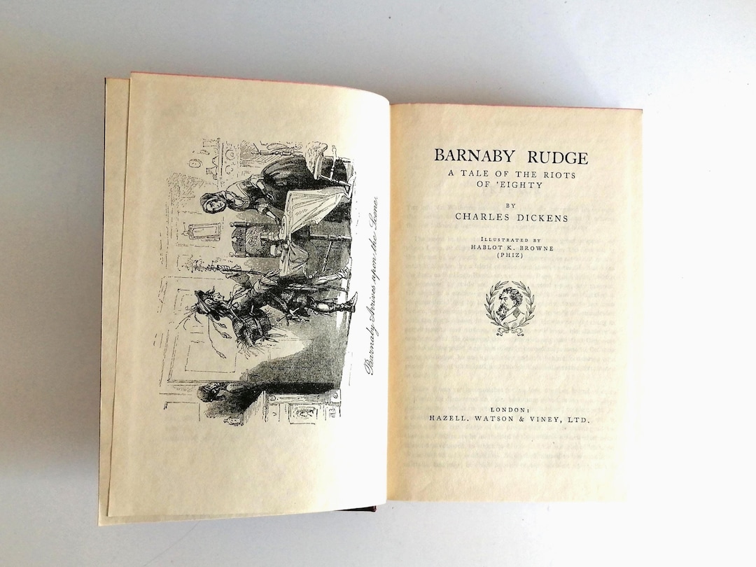 Vintage Book: Barnaby Rudge & the Uncommercial Traveller by Charles ...