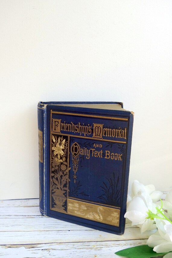 Antique Victorian Bible Verses Book: Friendships Memorial & - Etsy UK