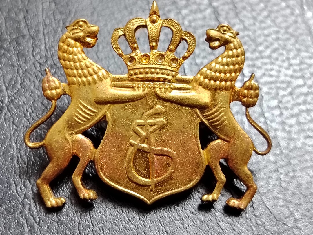 IRAQ/ Iraqi Kingdom King Royal Guards Insignia Military Metal Pin Badge ...