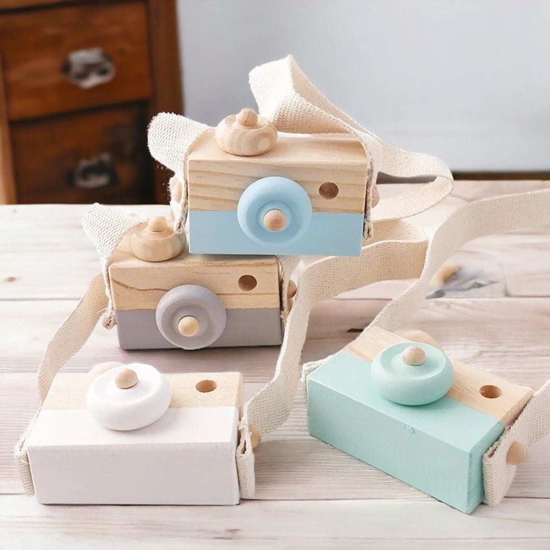 Wooden Camera Toys Montessori, Montessori Toys for Children Wooden, DIY ...