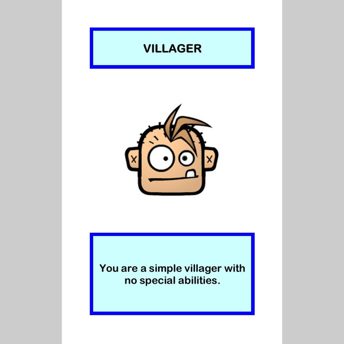 Werewolf Card Game Print and Cutout at Home - Etsy UK