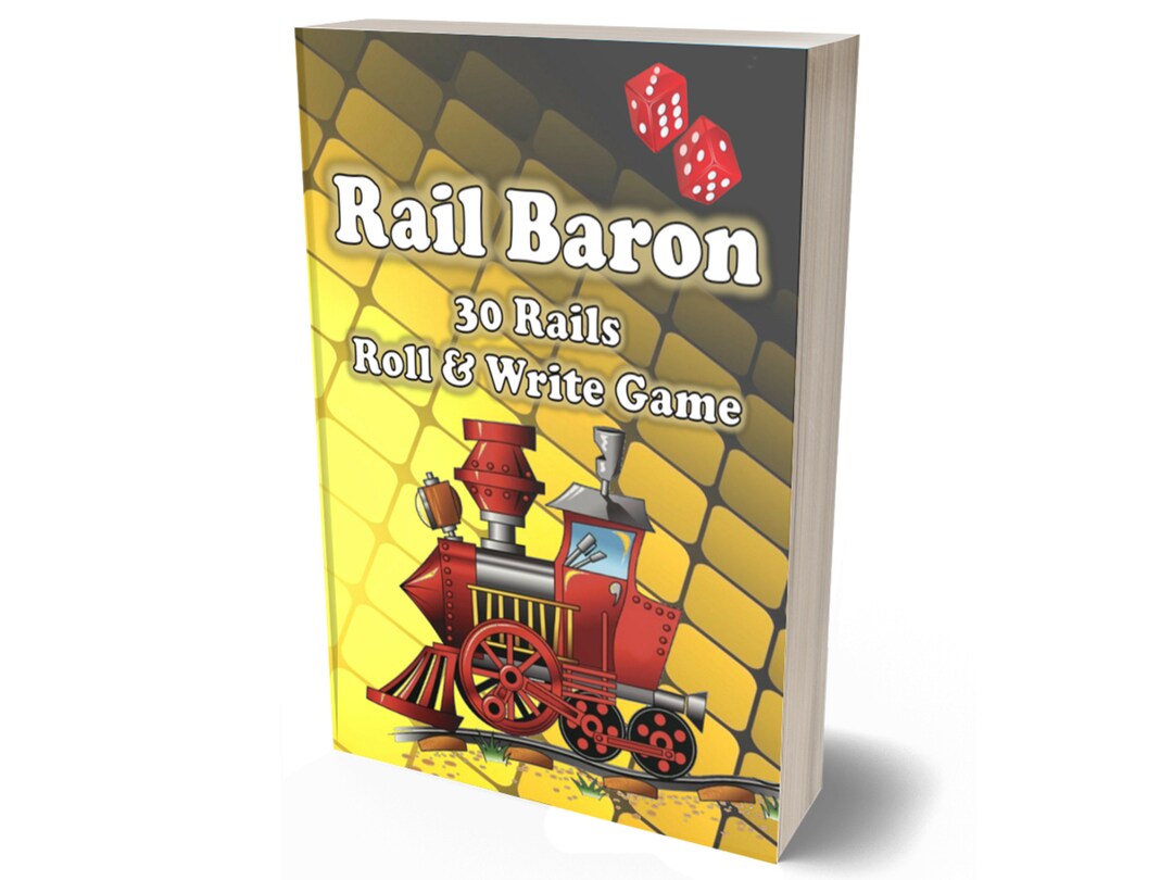 Rail Baron: 30 Rails Roll & Write Game - Etsy