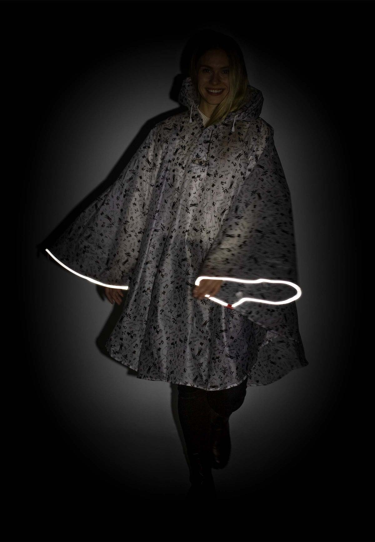 Moomin in the Garden With a Rain Poncho - Etsy