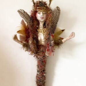 MOTH QUEEN Art Doll, Home Decor, Art and Collectibles, Mixed Media ...