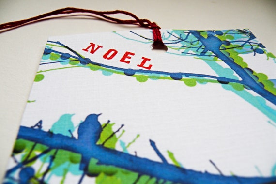 NOEL Gift Tag Paper Goods Stationary Book Mark Holiday | Etsy
