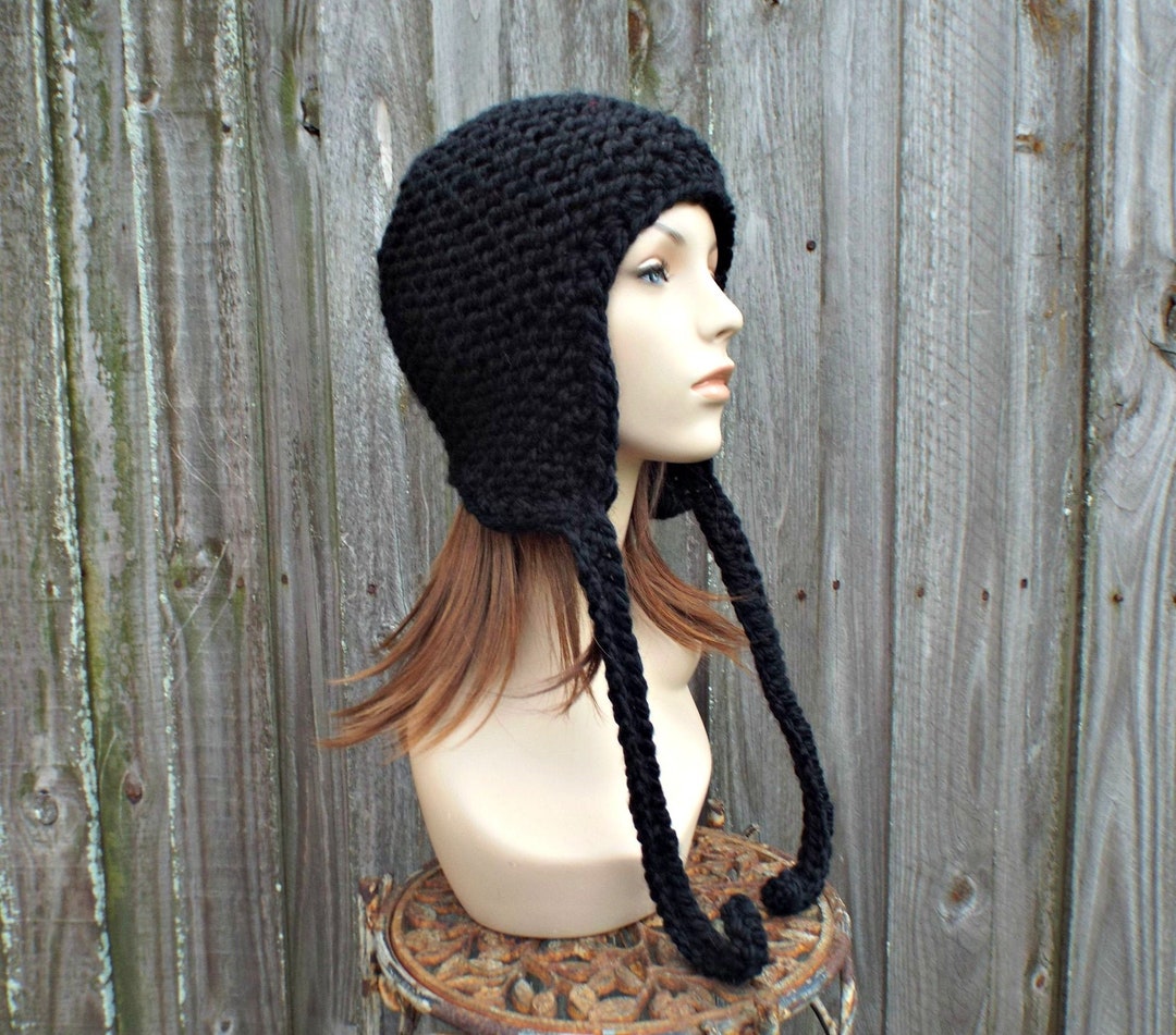 Chunky Knit Hats Mens Hat Womens Hat Winter Hat Beanie Hat Ear - Etsy