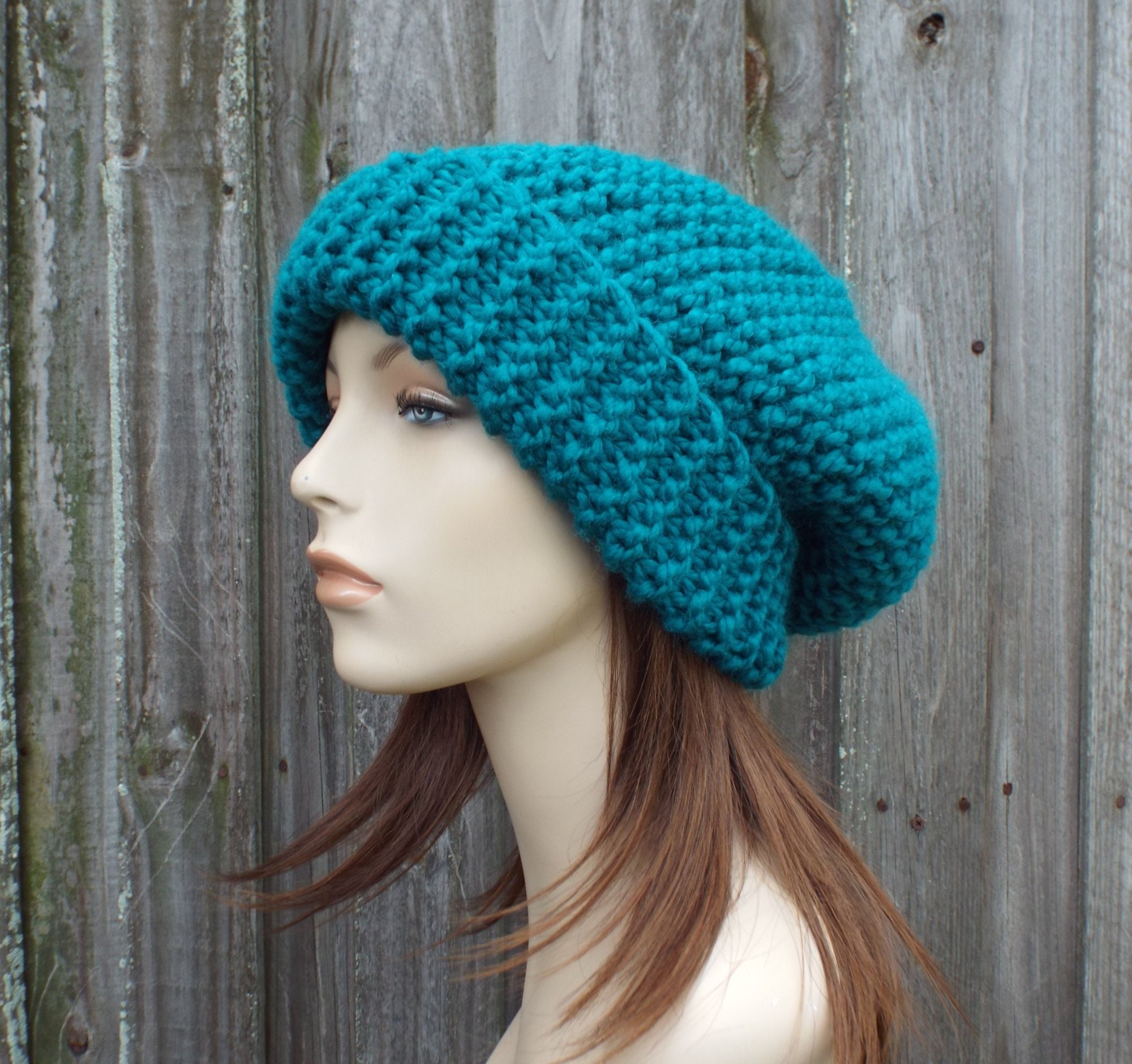 Slouchy Winter Hats, Chunky Knit Hat, Womens Hats, Mens Hats, Knit ...