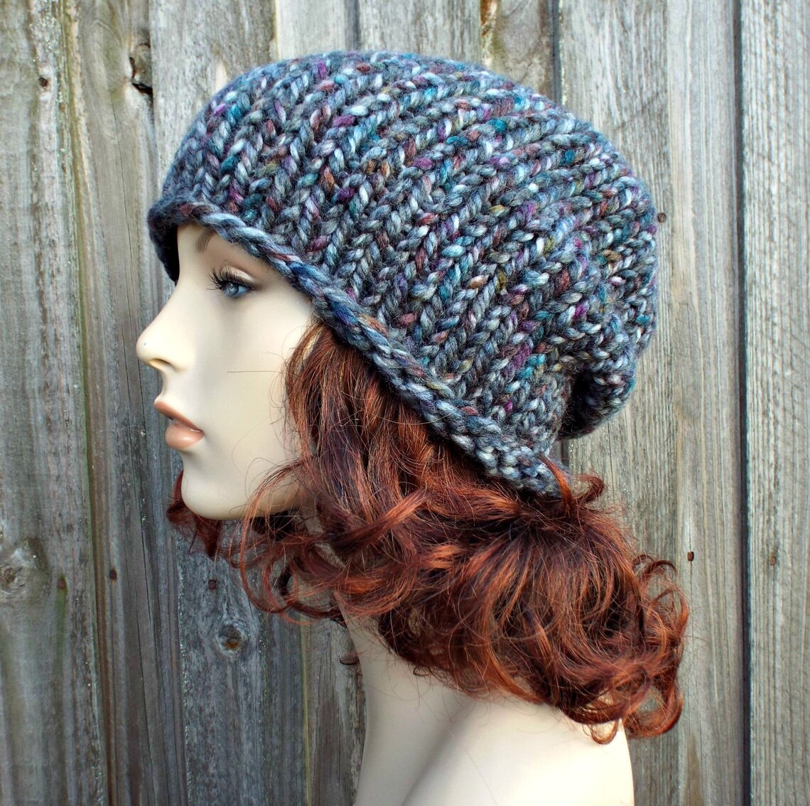 Chunky Knit Hat Pattern Easy Knitting Pattern Knit Beanie | Etsy