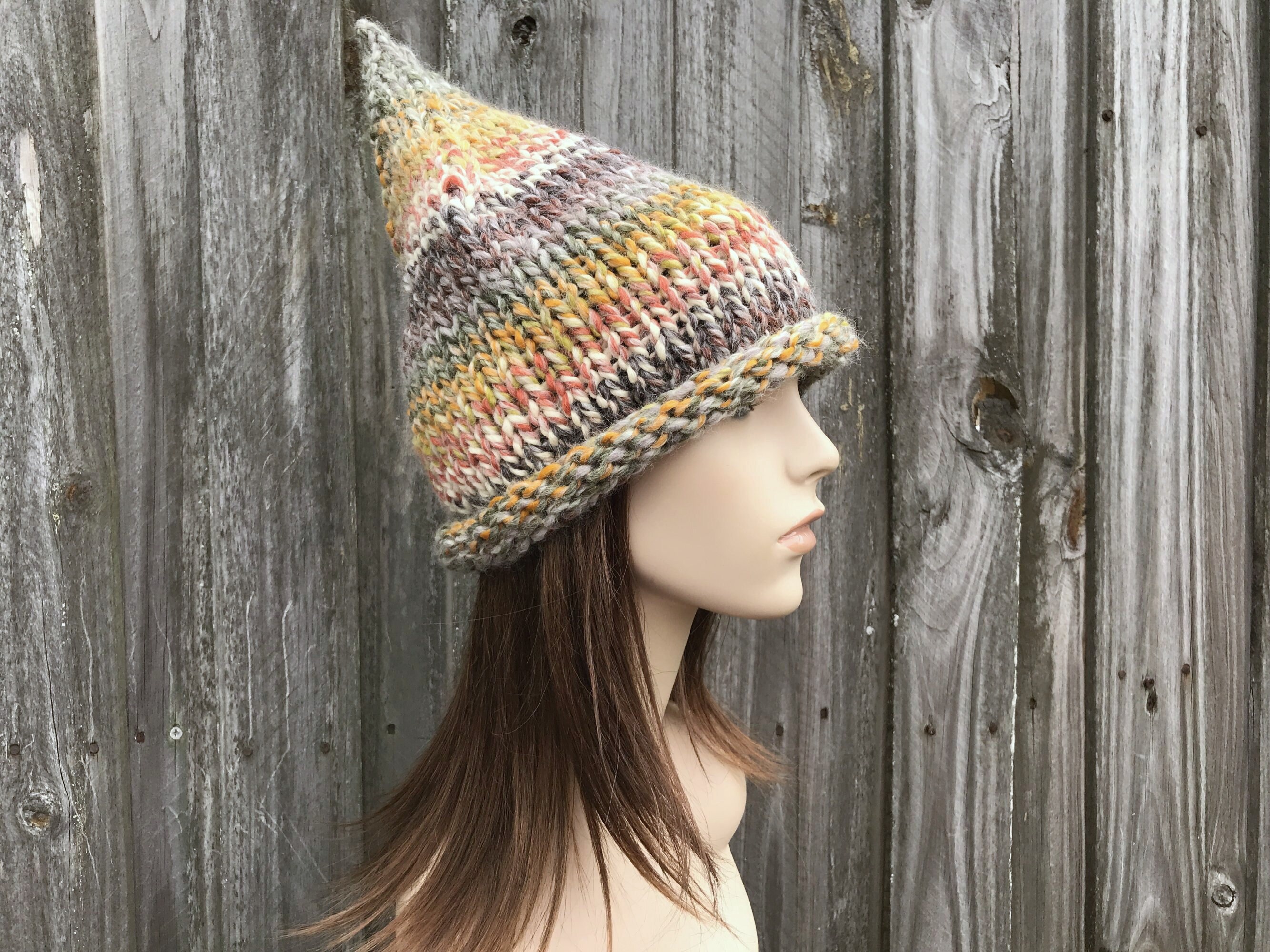 Rainbow Witch Hat Wizard Hat Halloween Costume Womens Hat | Etsy