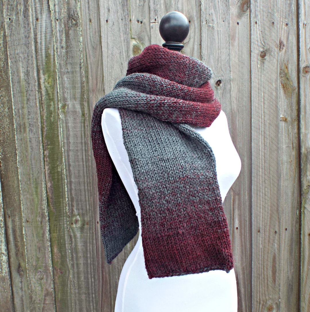Double Knit Scarf, Womens Scarf, Mens Scarf, Winter Scarf, Oversized ...