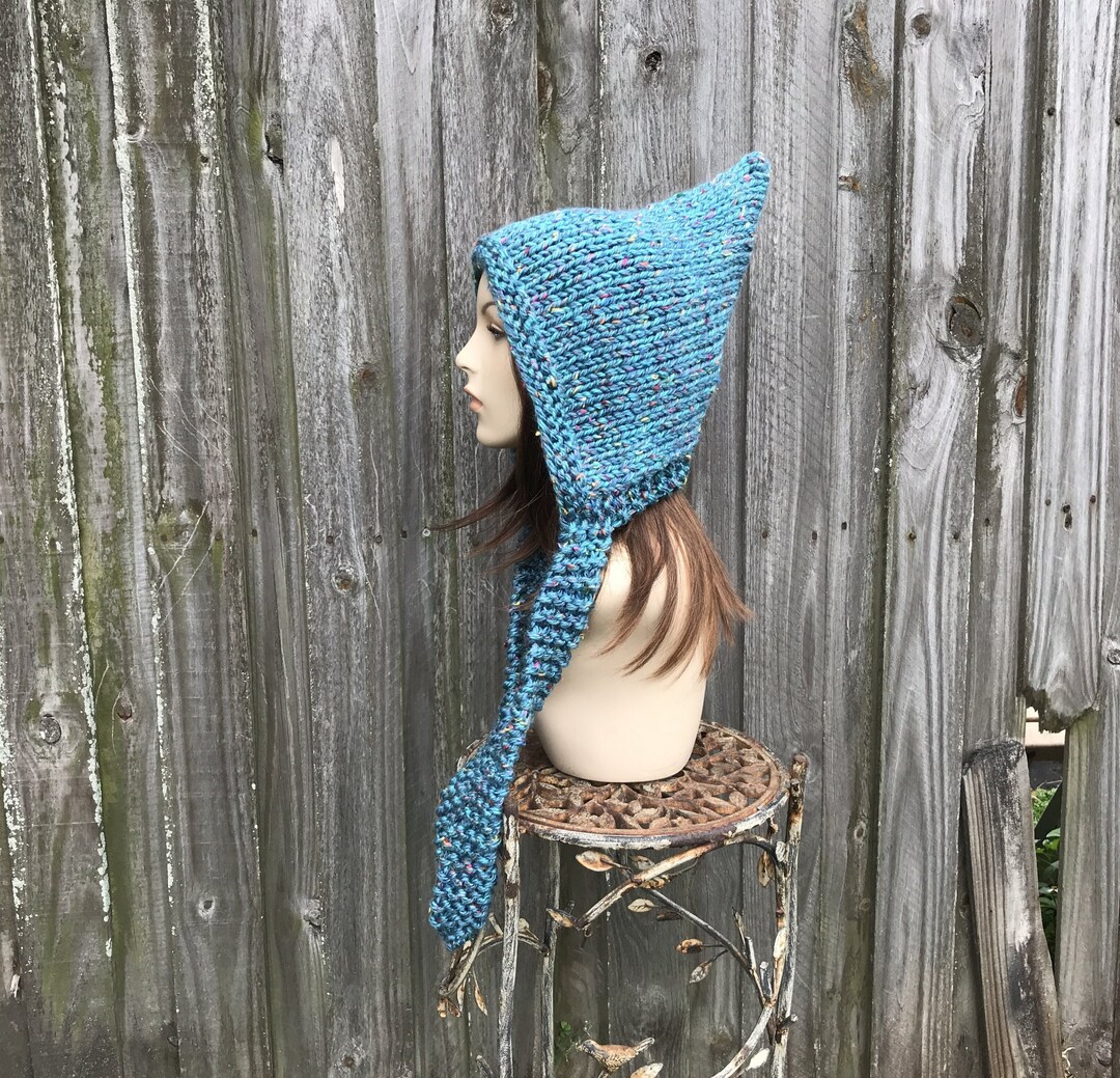 Knit Pixie Hat, Chunky Knit Hat, Womens Hat, Mens Hat, Winter Hat ...