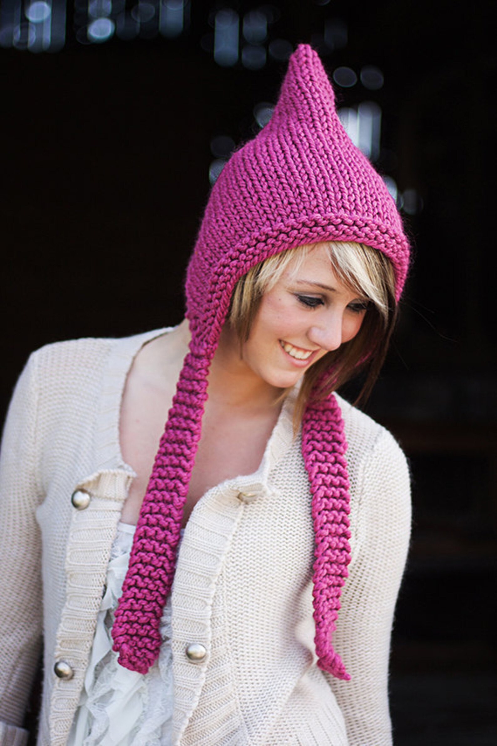 Pixie Hat Chunky Knit Hat for Women or Teens Womens Hat | Etsy