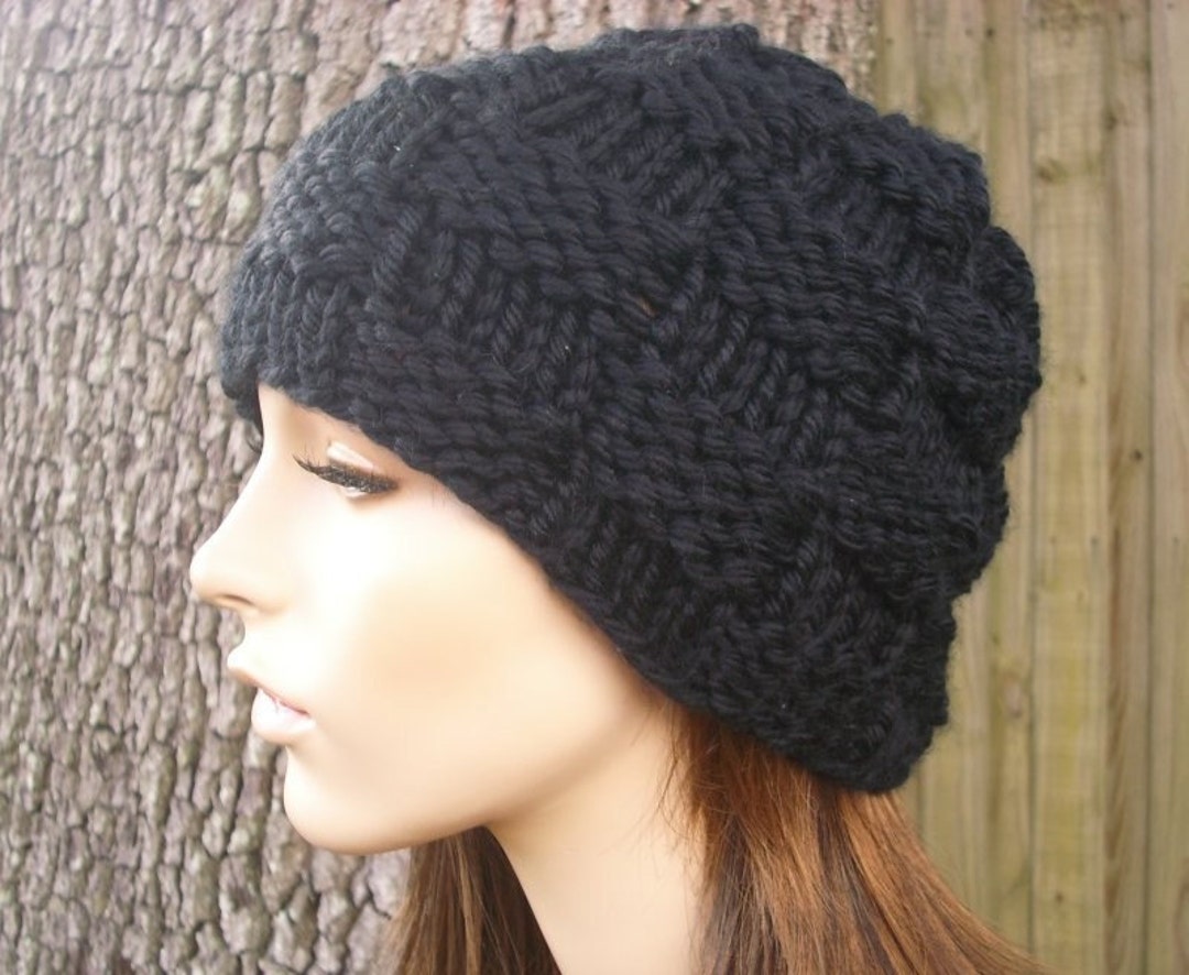 Chunky Beanie, Chunky Knit Hat, Womens Hat, Mens Hat, Winter Hat, Knit ...