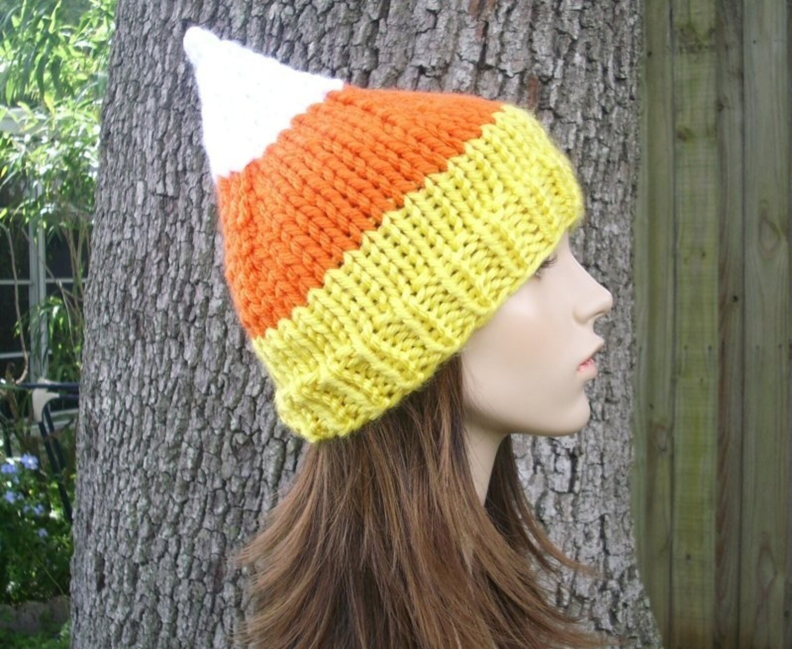 Candy Corn Hat Pattern, Knitting Pattern, Knit Hat Pattern, Instant ...